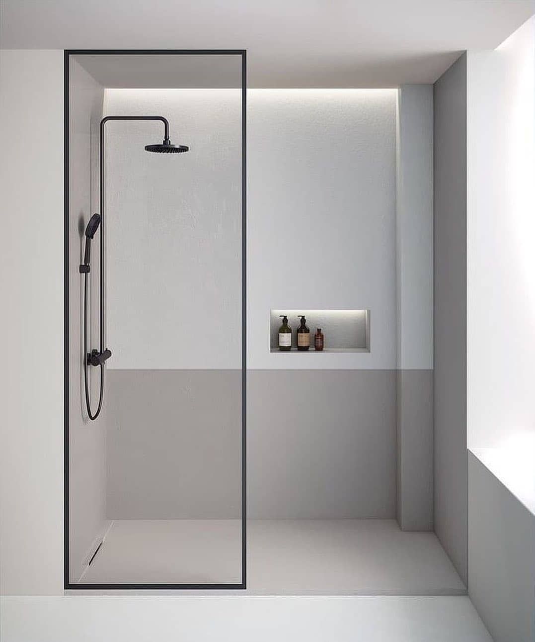 Walk-in shower is perfect for a luxurious bathroom with sophistication.